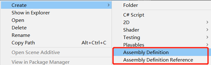 程序集定义 (Assembly Definition)