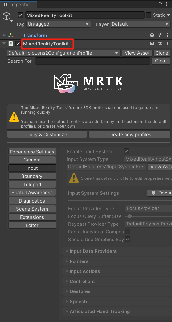 MRTK-MixedRealityToolkit