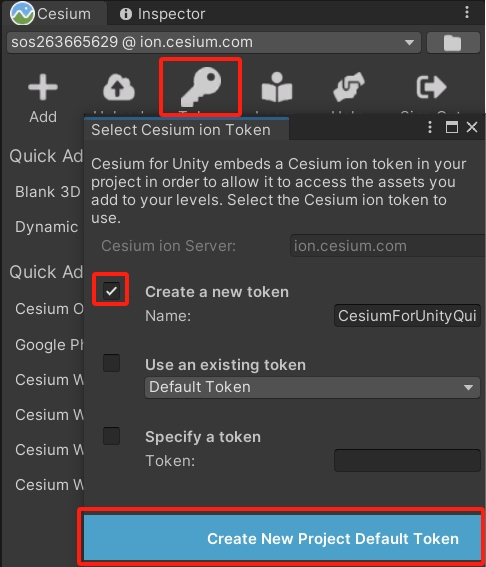 Cesium for Unity 快速入门