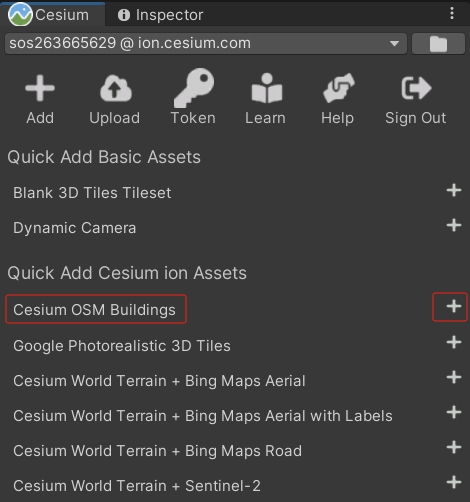 Cesium for Unity 快速入门