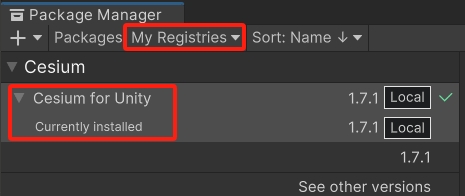 Cesium for Unity 快速入门