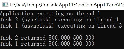 Task.RunSynchronously()